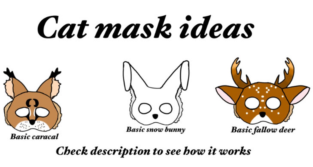Cat Mask Ideas Made for You - Etsy