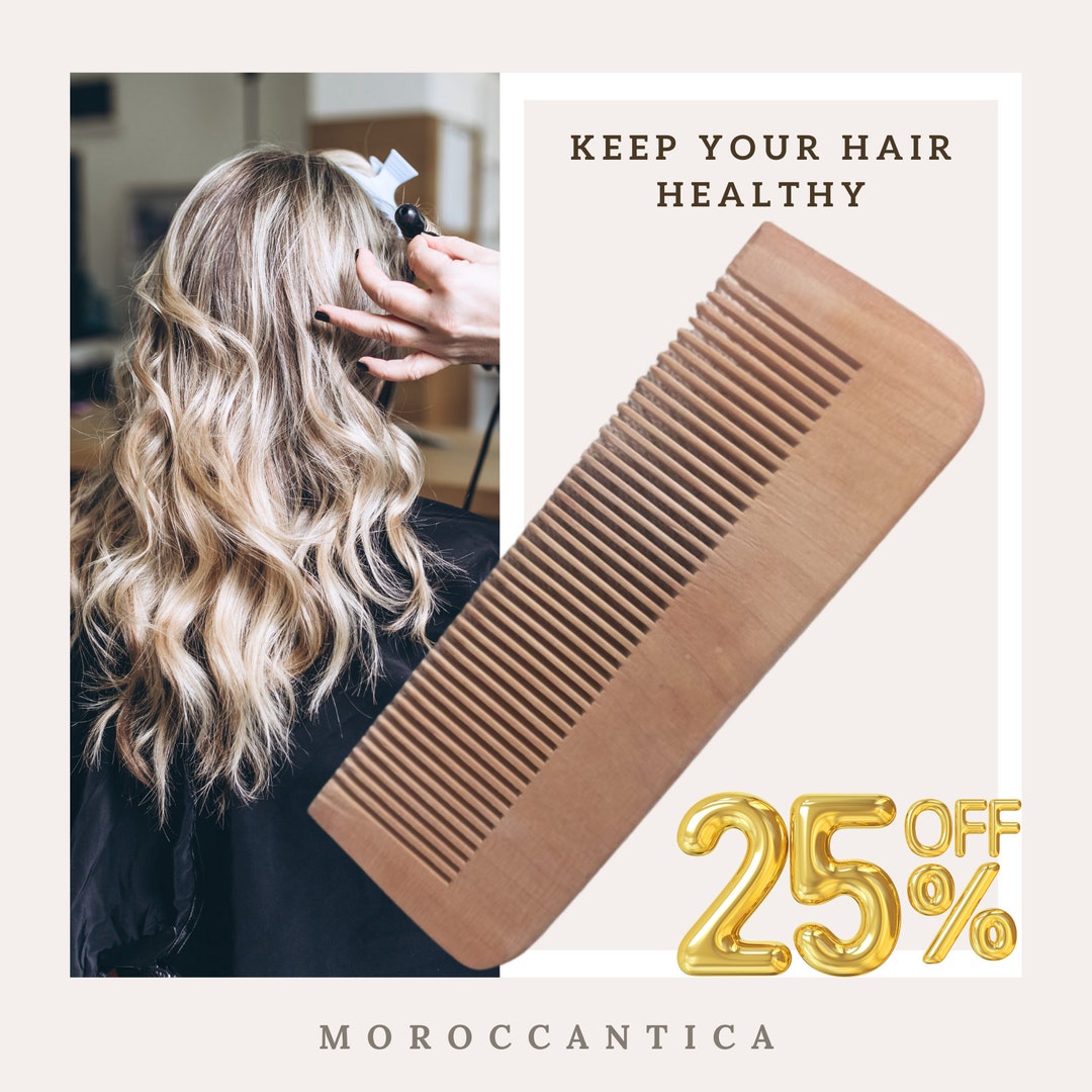 Wooden Comb From Morocco Handmade Comb Eco Comb Moroccan Comb - Etsy