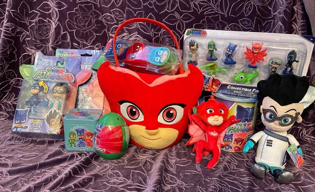 New PJ Masks Easter Basket Owlette Basket Purse Figures Crafts - Etsy