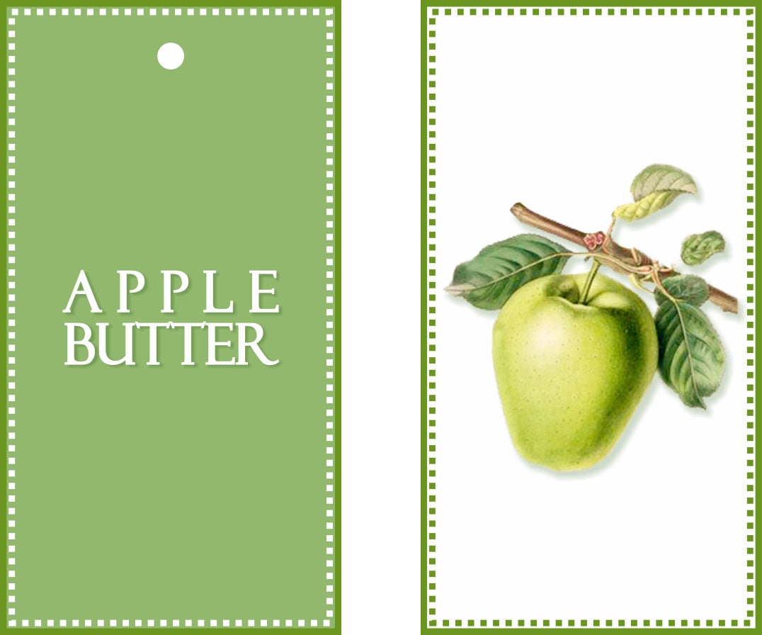 Printable Apple Sauce Labels 4 PNG Files Included - Etsy