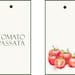 Printable Tomato Passata Label 4 PNG Files Included - Etsy