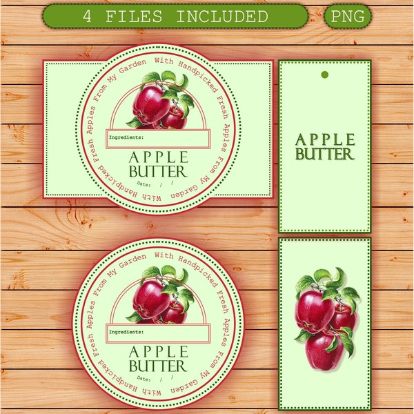 Apple Labels - Etsy