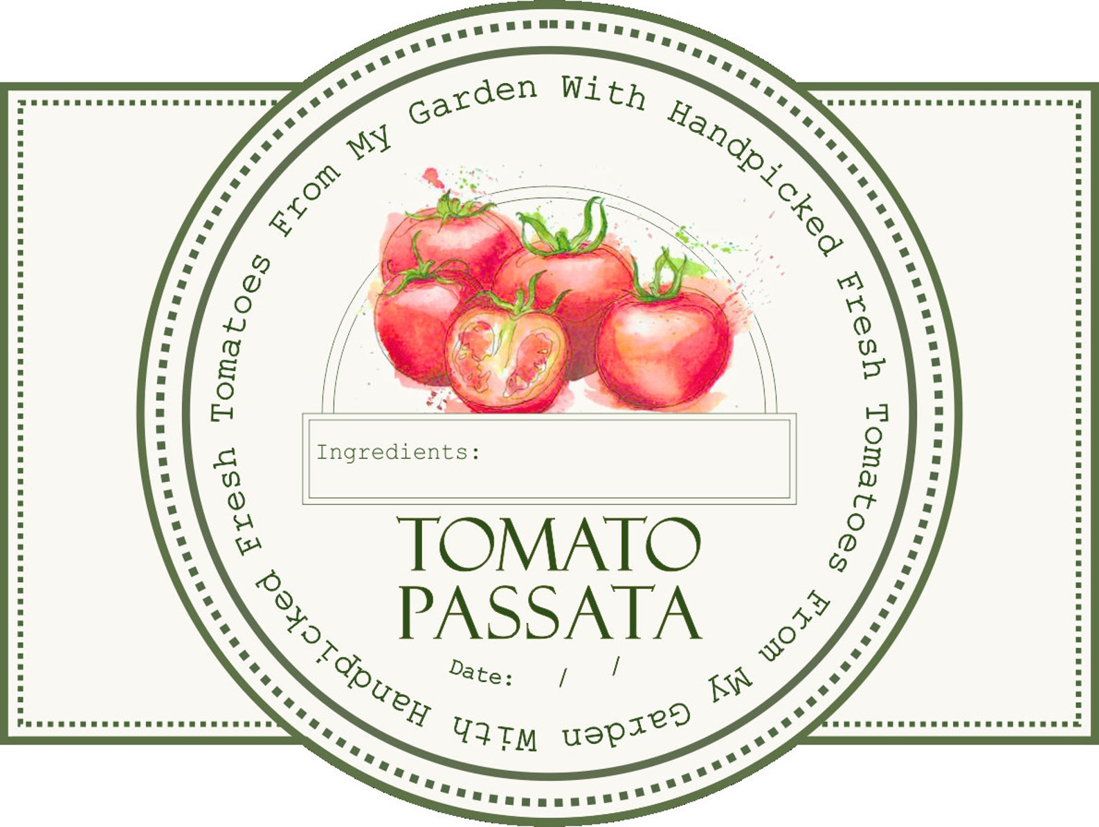 Printable Tomato Passata Label 4 PNG Files Included - Etsy