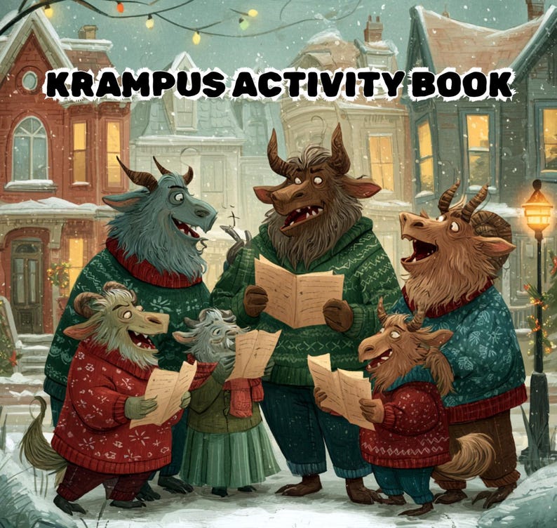 Krampus Activity Book! Instantly Download the PDF! - Etsy