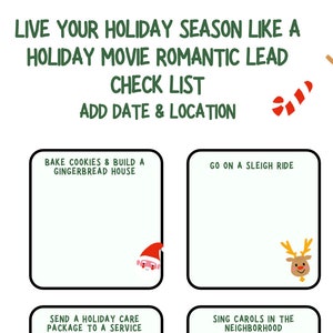 6 Week Christmas Movie Watching Planner! - Etsy