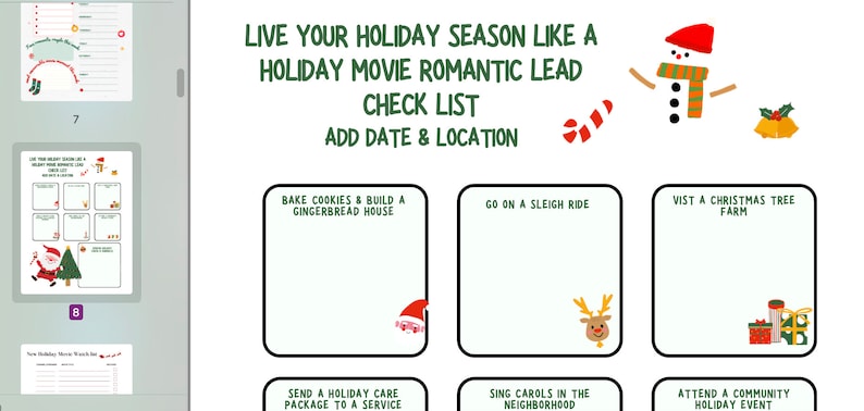 6 Week Christmas Movie Watching Planner! - Etsy