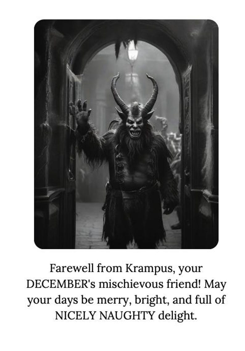 Krampus Activity Book! Instantly Download the PDF! - Etsy