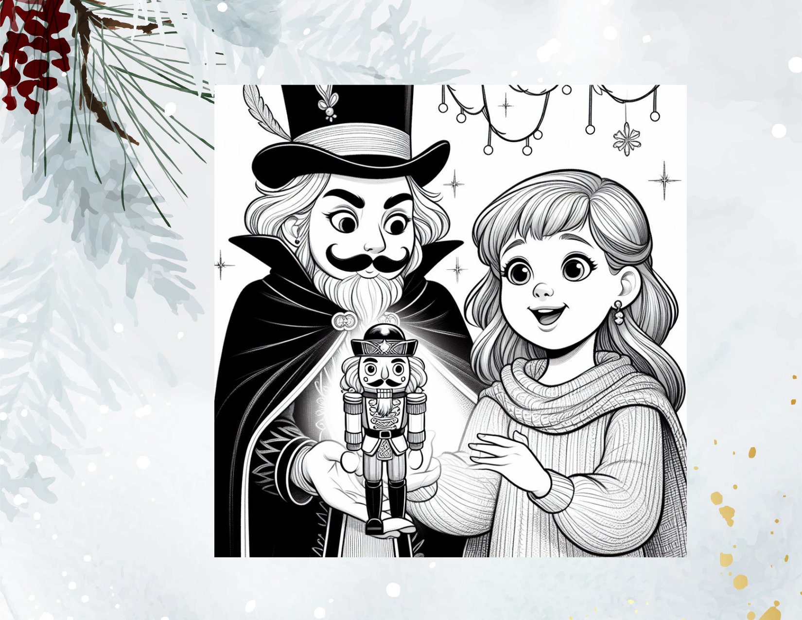 The Nutcracker Coloring Pages! - Etsy