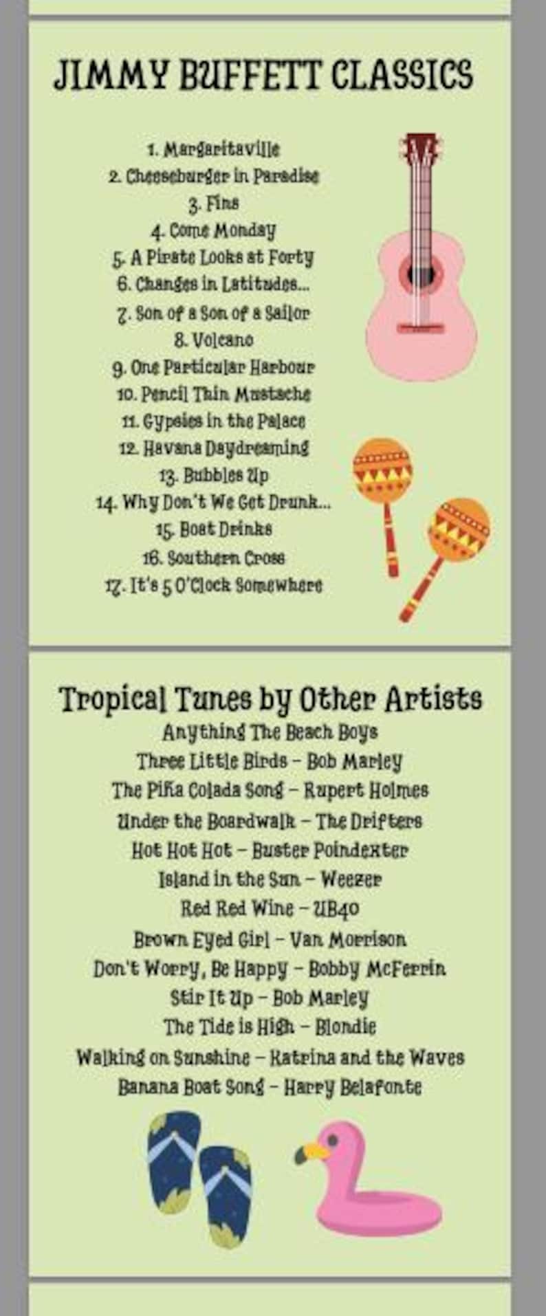 Plan Your Jimmy Buffett Parrothead Party With This 21 Page Planner! - Etsy