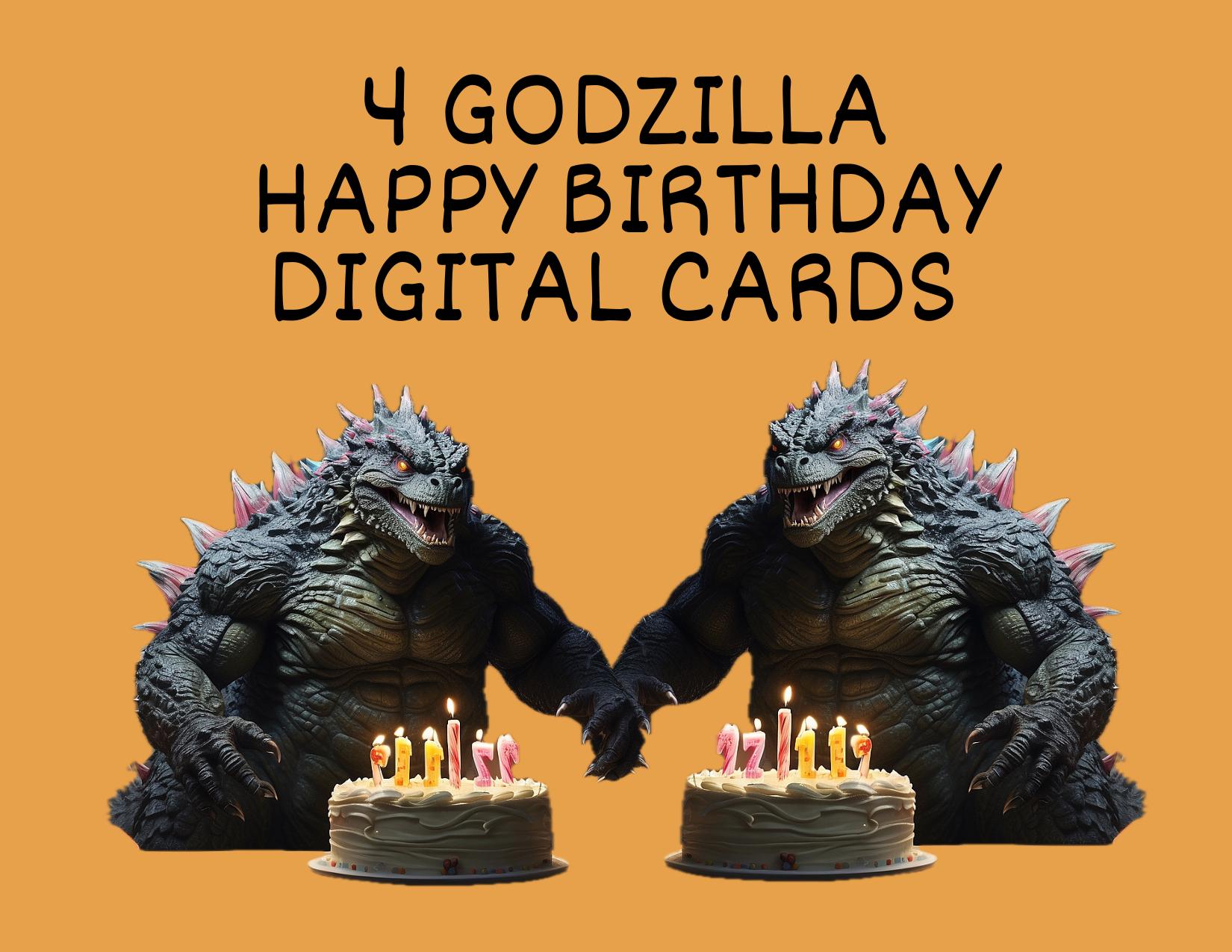 Godzilla Happy Birthday Images - Etsy