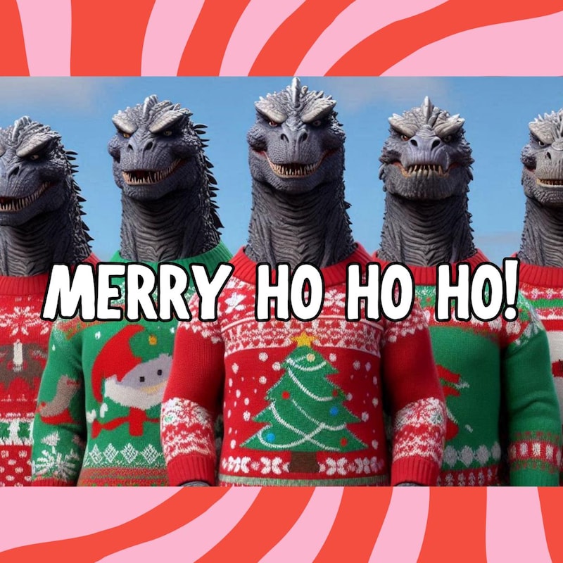 Godzilla Christmas Decor - Etsy