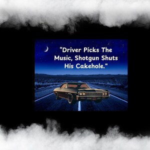 5 PNGS of Dean's Impala & His Favorite Quotes - Etsy