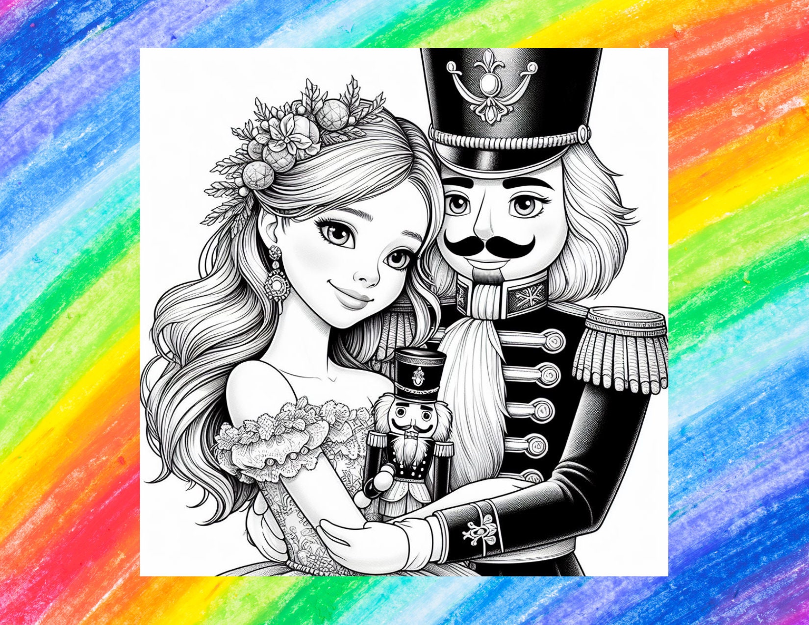 The Nutcracker Coloring Pages for Christmas - Etsy