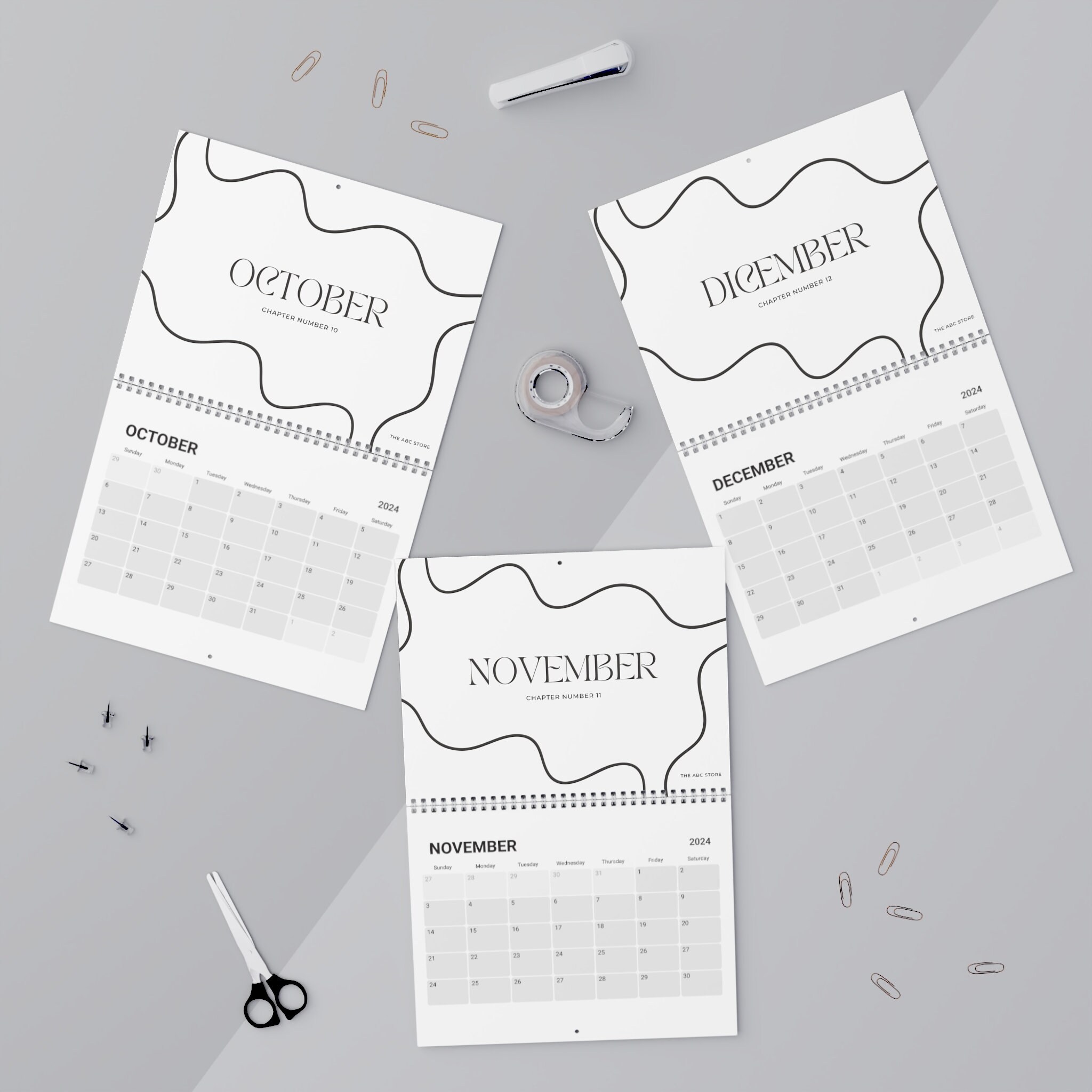 Calendar, “2024 Calendar”, MINIMALIST CALENDAR, “new Year Calendar” - Etsy