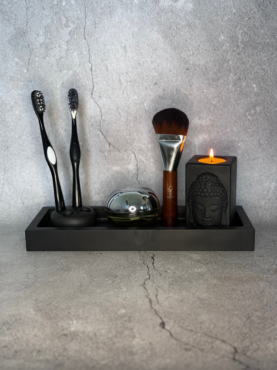 Modern Bathroom Accessories Set New Home Decor Toothbrush Holder Candle ...
