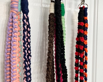 HANDMADE Macramé Lanyard Boho Style Accessories With BEADS - Etsy