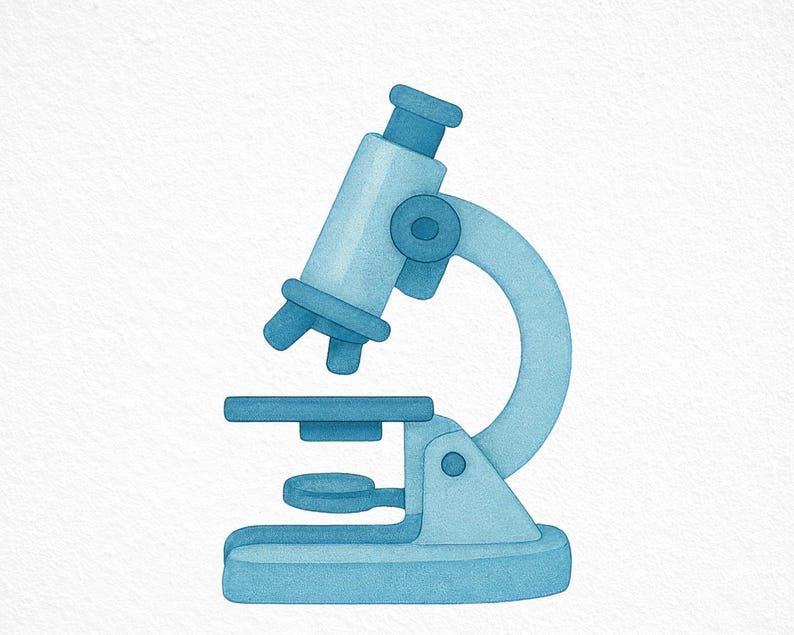 Watercolor Science Clipart, Classroom Decor PNG, Lab Equipment, Beakers ...