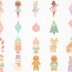 The Pastel Parade Clipart, Christmas PNG Bundle, Nutcrackers ...