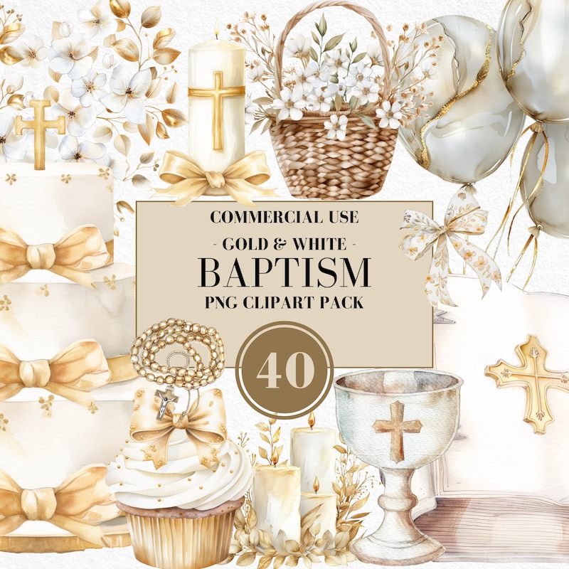 Baptism Clipart - Etsy