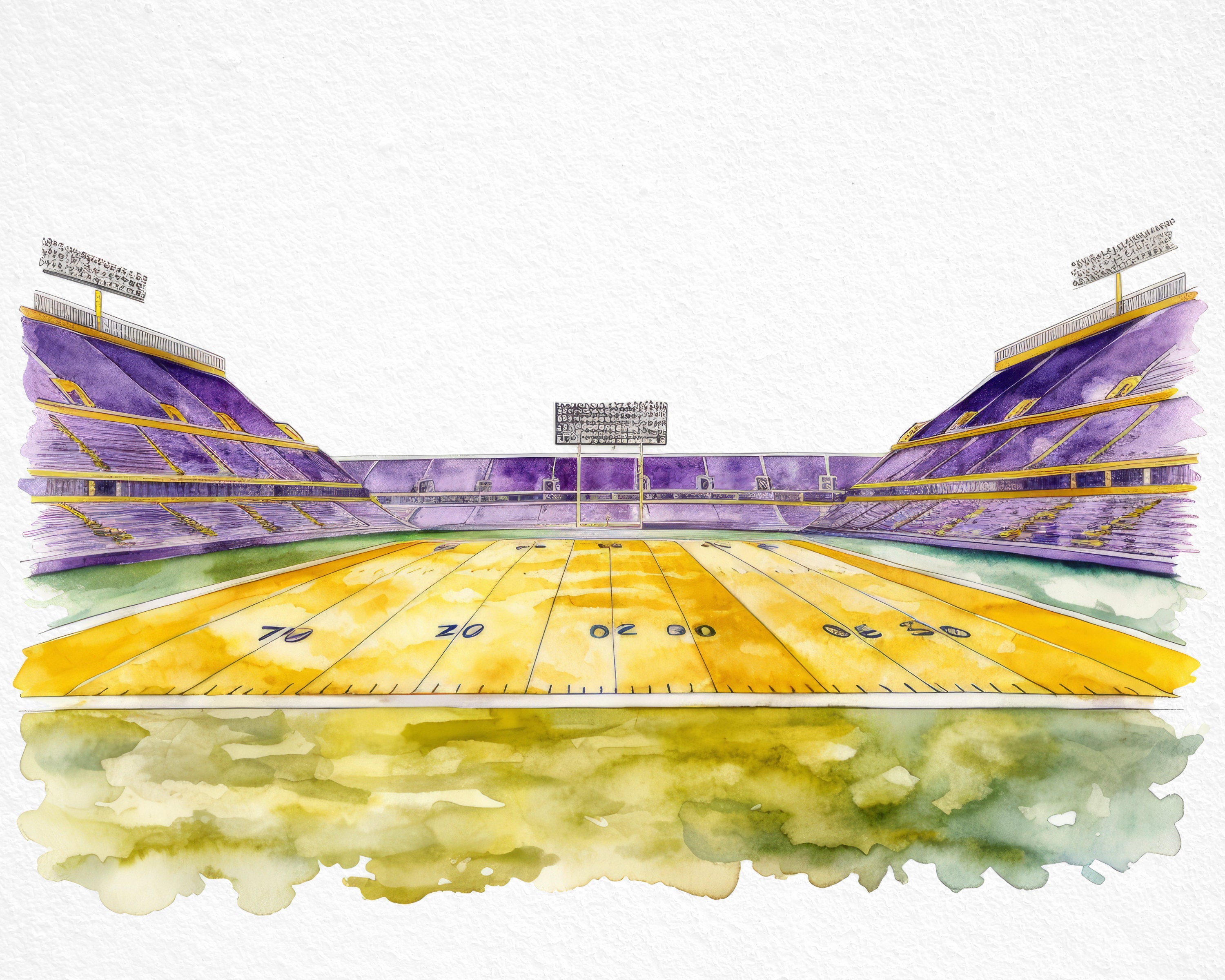 Watercolor Football Tailgate Clipart, Tailgate and Celebrate, Tailgate ...