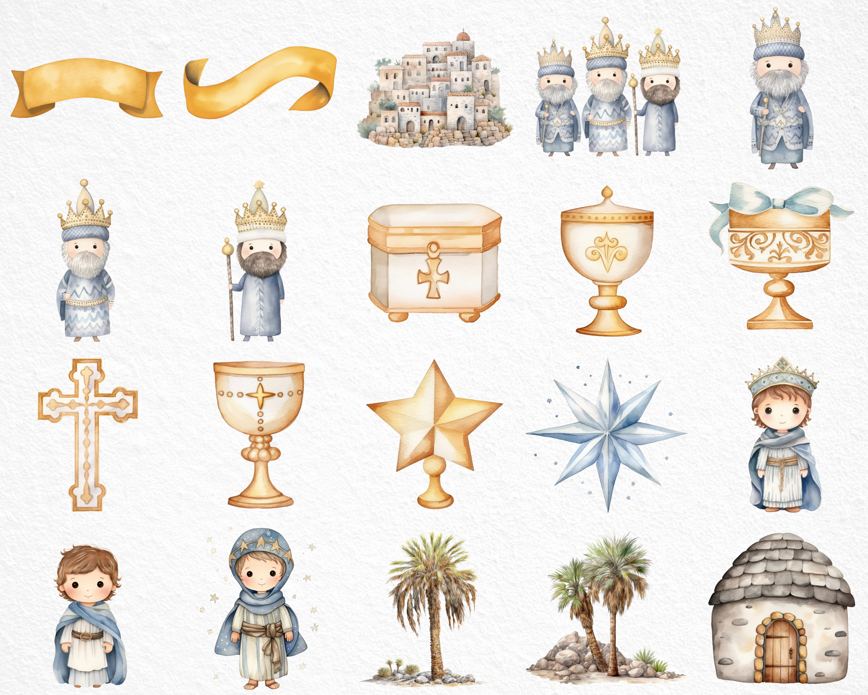 Cute Nativity Clipart, Christmas Nativity Clipart, Precious Moments ...