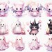 Watercolor Pastel Halloween Clipart, Pasteloween Clipart, Cute Pastel ...