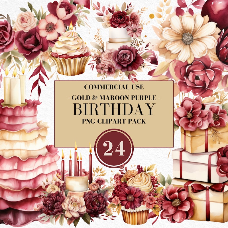 Maroon Printable Clipart - Etsy