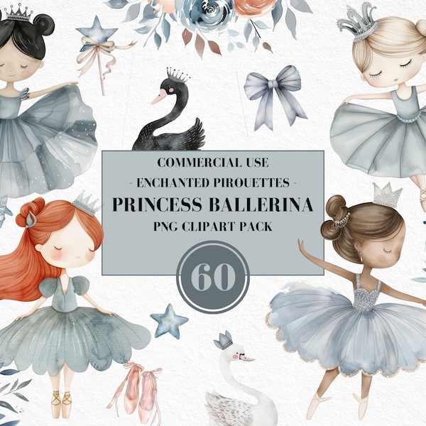Ballerina Clipart - Etsy