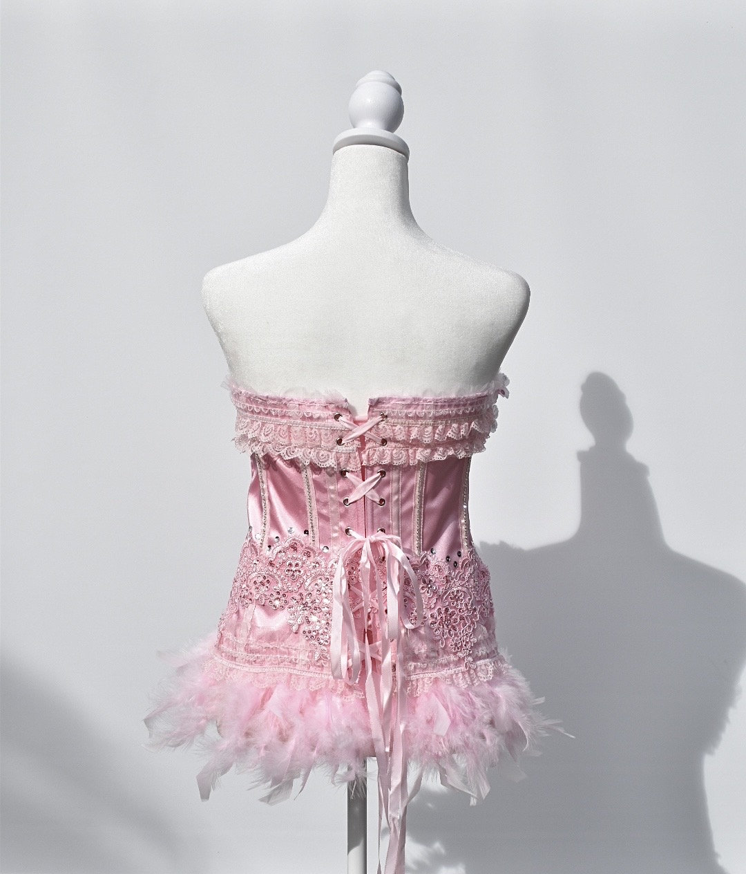 Corset Pink Custom Made Bespoke Corset Burlesque Corset Costume ...