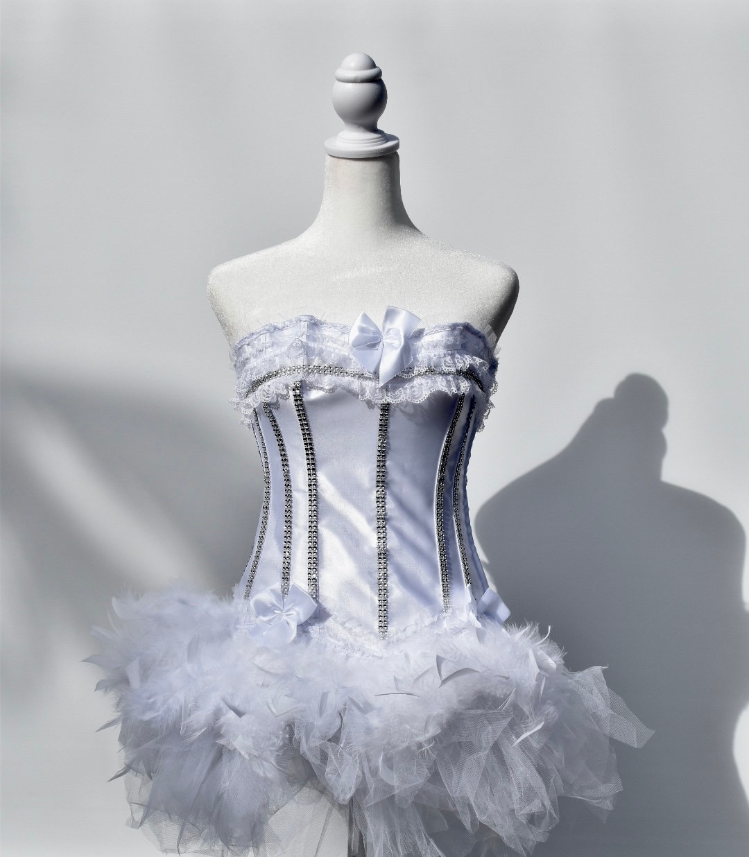 Corset White Custom Made Bespoke Corset Burlesque Corset Costume ...