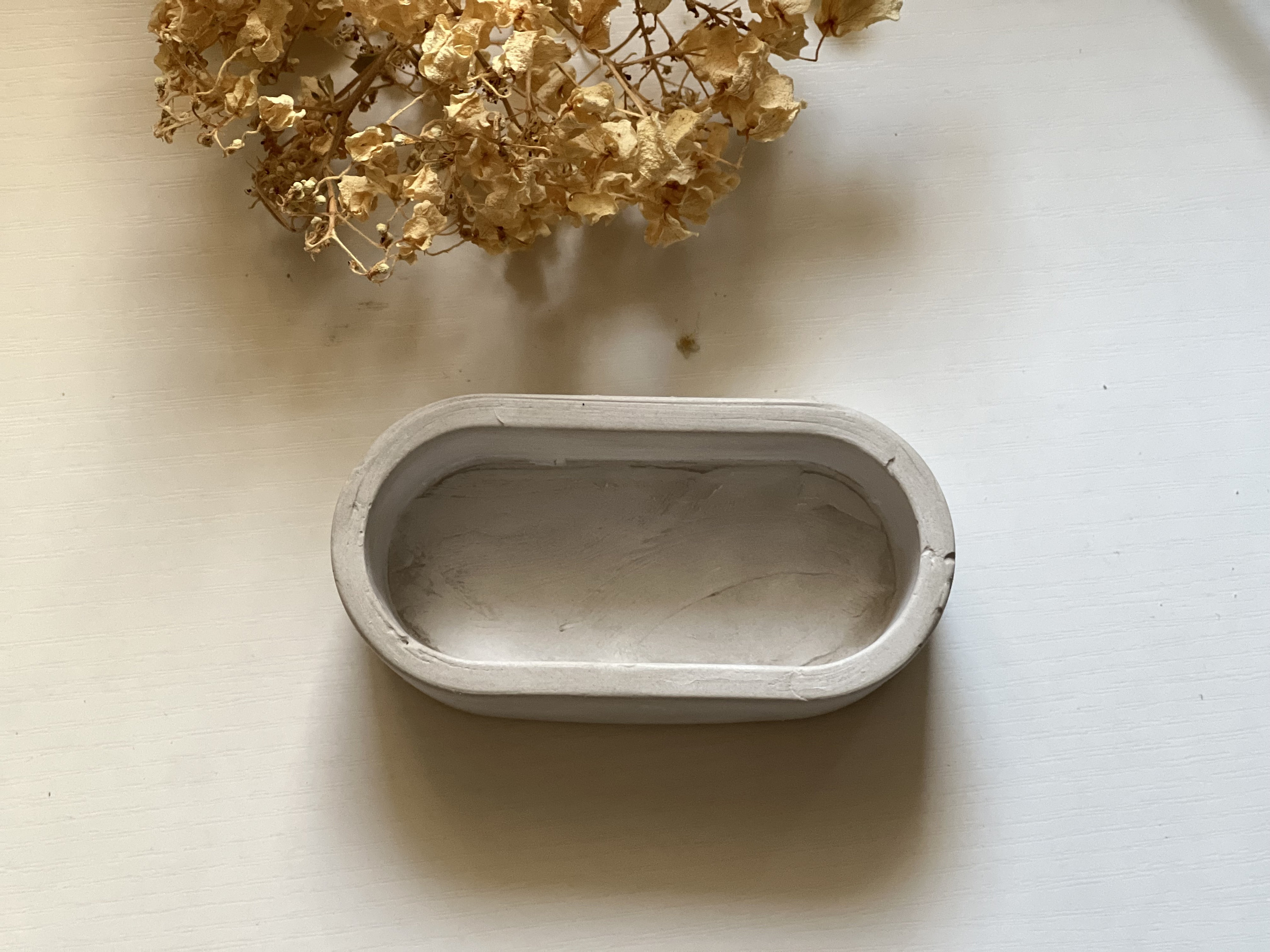 Handcrafted Small Rectangular Oval Cement Box Modern - Etsy