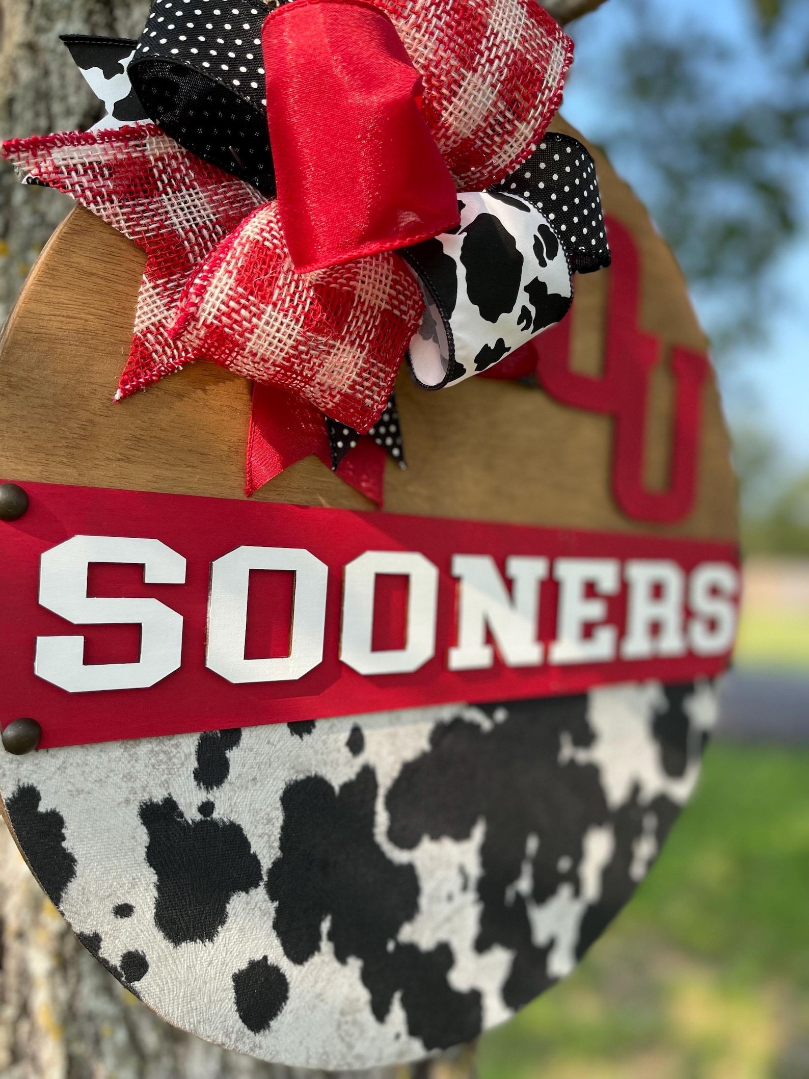 OU Door Hanger Oklahoma OU Door Sign Oklahoma Sooners University of ...