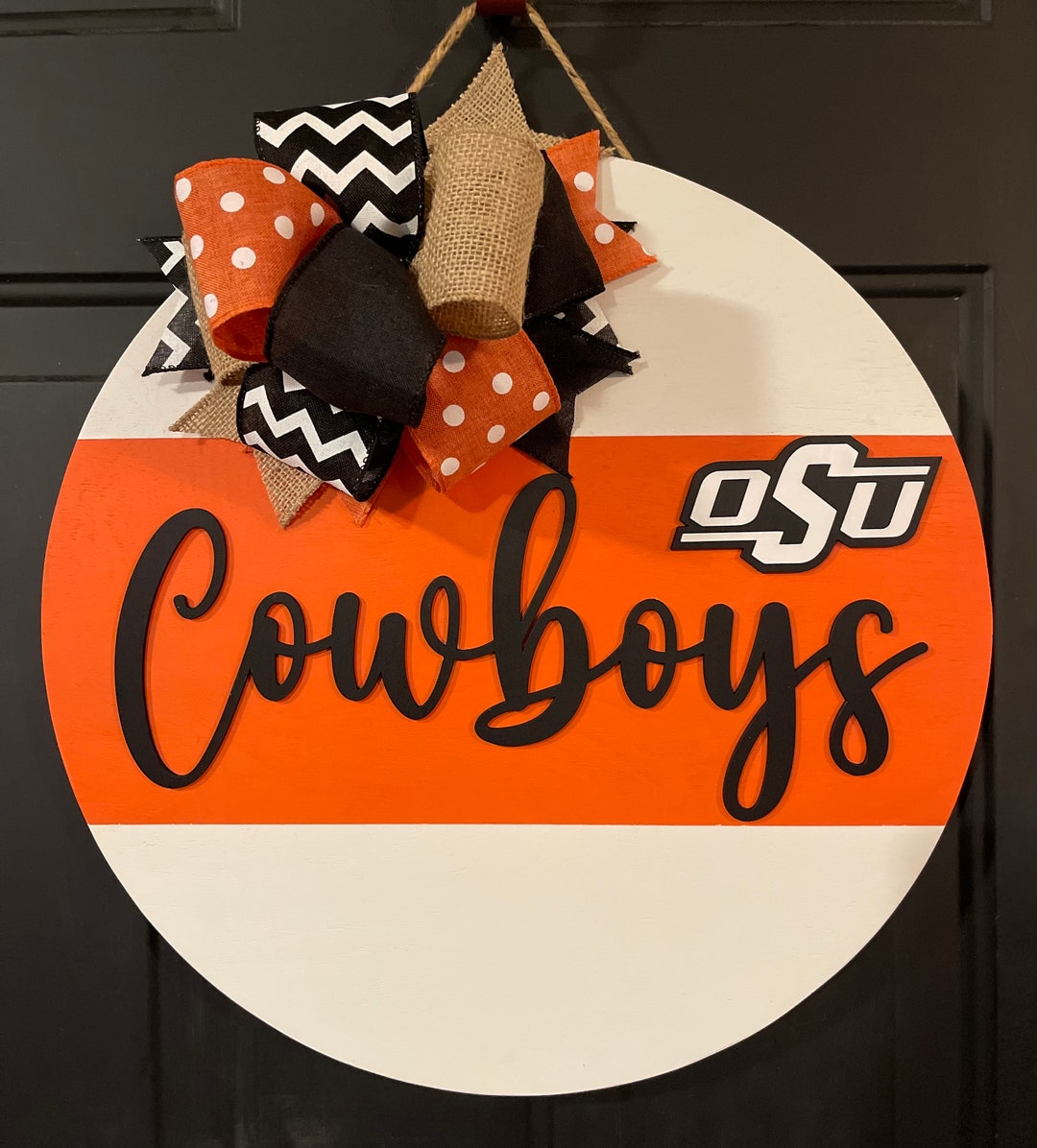 OSU Door Hanger - Oklahoma State University -OSU Door Sign -oklahoma ...