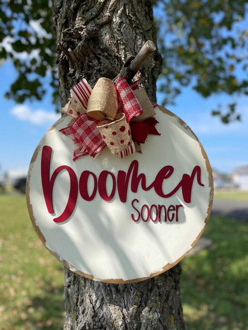 OU Door Hanger | Oklahoma | OU Door Sign | Oklahoma Sooners ...