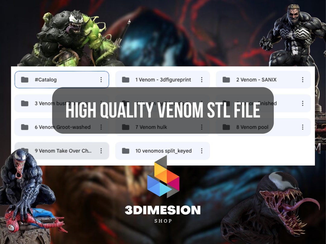 Venom Pack 3D Model Stl File Venom Stl Venom STL Pack Venom - Etsy Canada