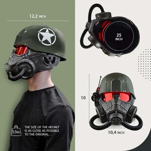 NCR Elite Riot Gear Helmet / Cosplay Helmet / Game Helmet / Fallout ...
