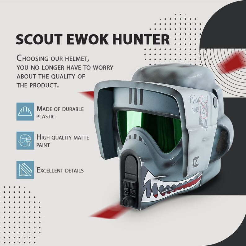 Scout Trooper Cosplay Helmet Ewok Hunter / Star Wars / - Etsy New Zealand