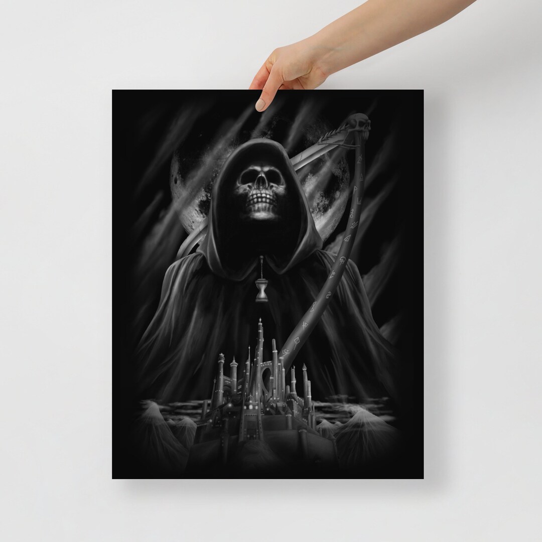 Omen Goth Horror Grim Reaper Death Poster - Etsy