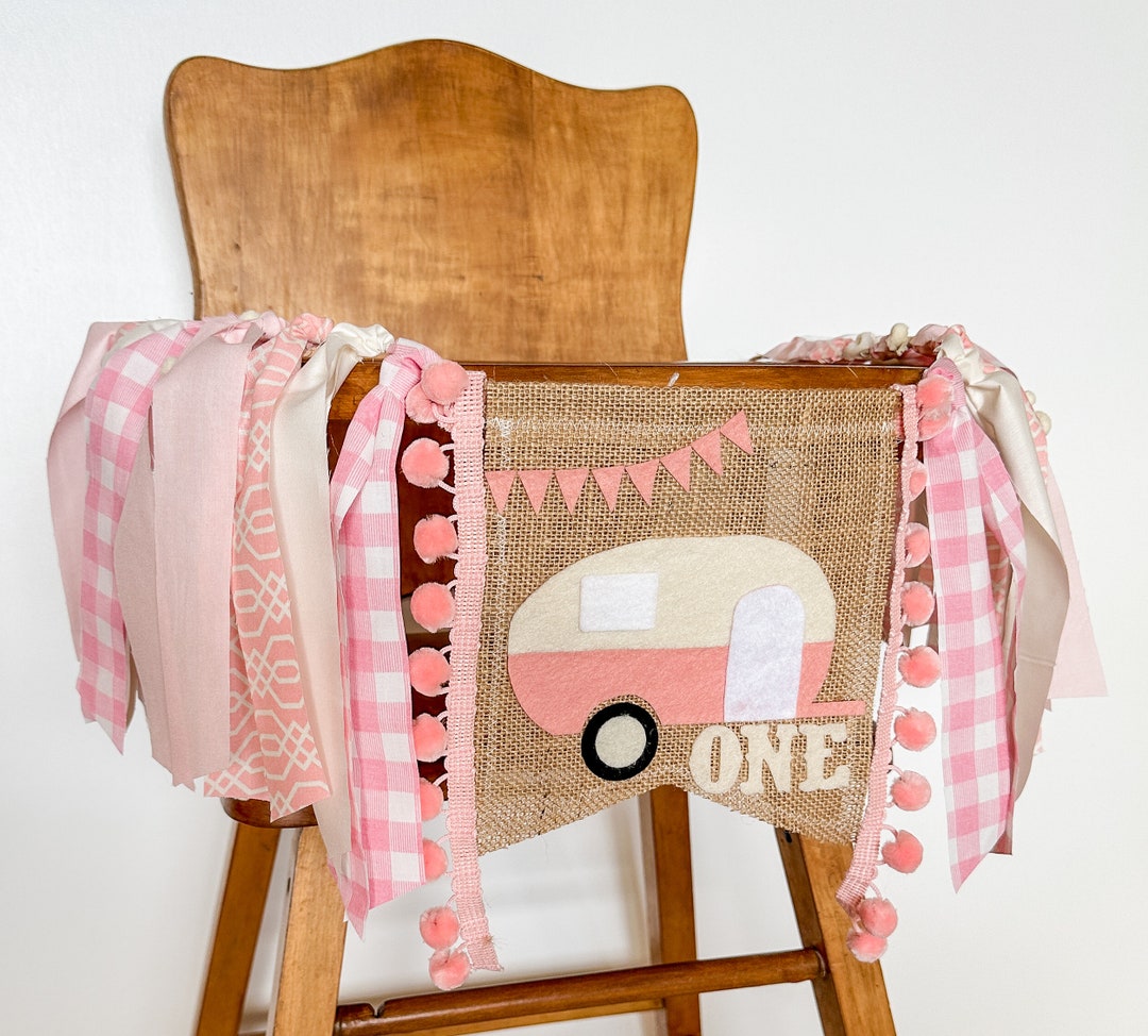 Camping Highchair Banner 1st Birthday High Chair Sign One - Etsy