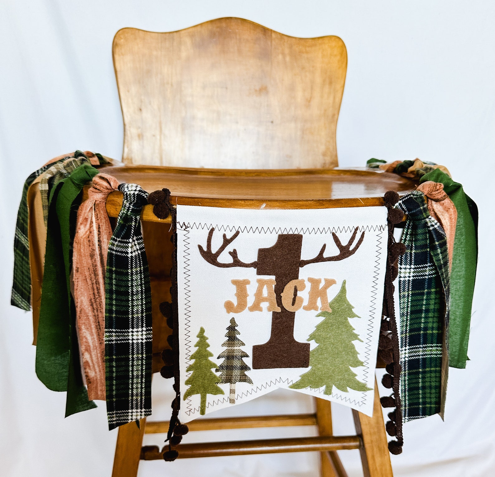 Hunting 1st Birthday Highchair Banner, the Big One First Bday High ...