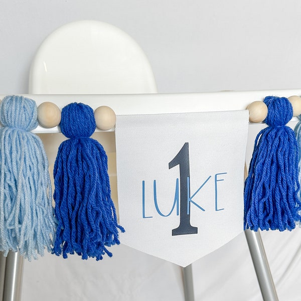 Blue Birthday Banner - Etsy