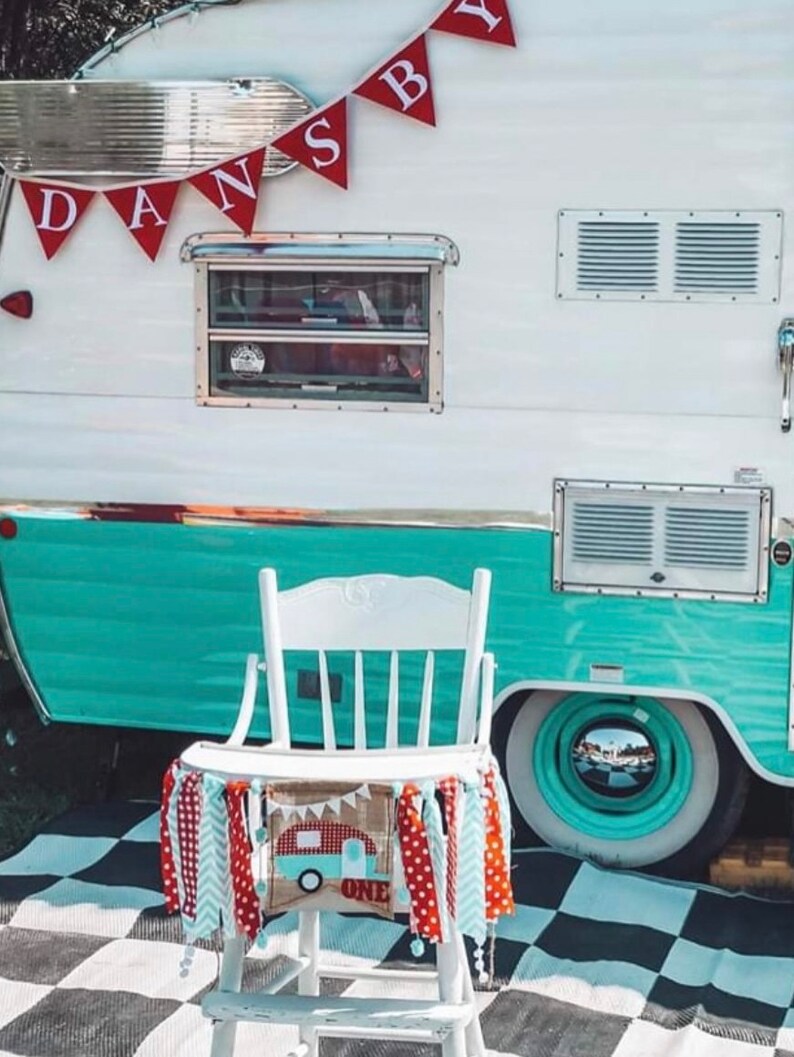 Camping Highchair Banner 1st Birthday High Chair Sign One - Etsy