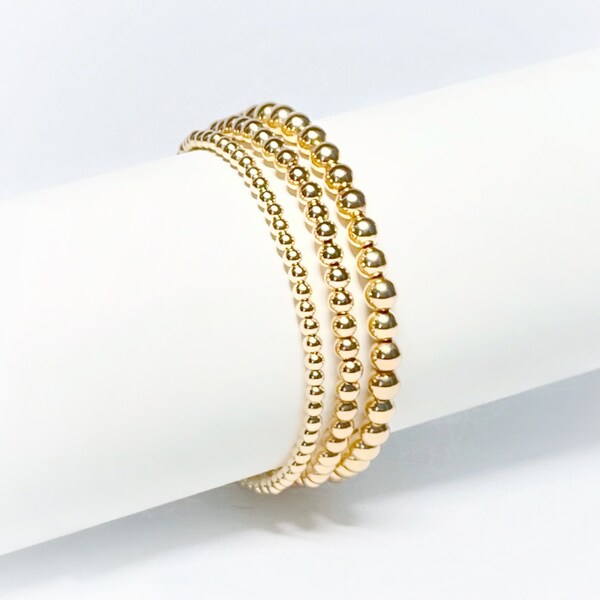 Gold Bead Bracelet - Etsy