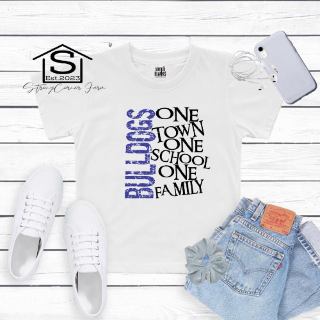 Bulldogs Unity Shirt: School Spirit, One Town, One Family - Etsy