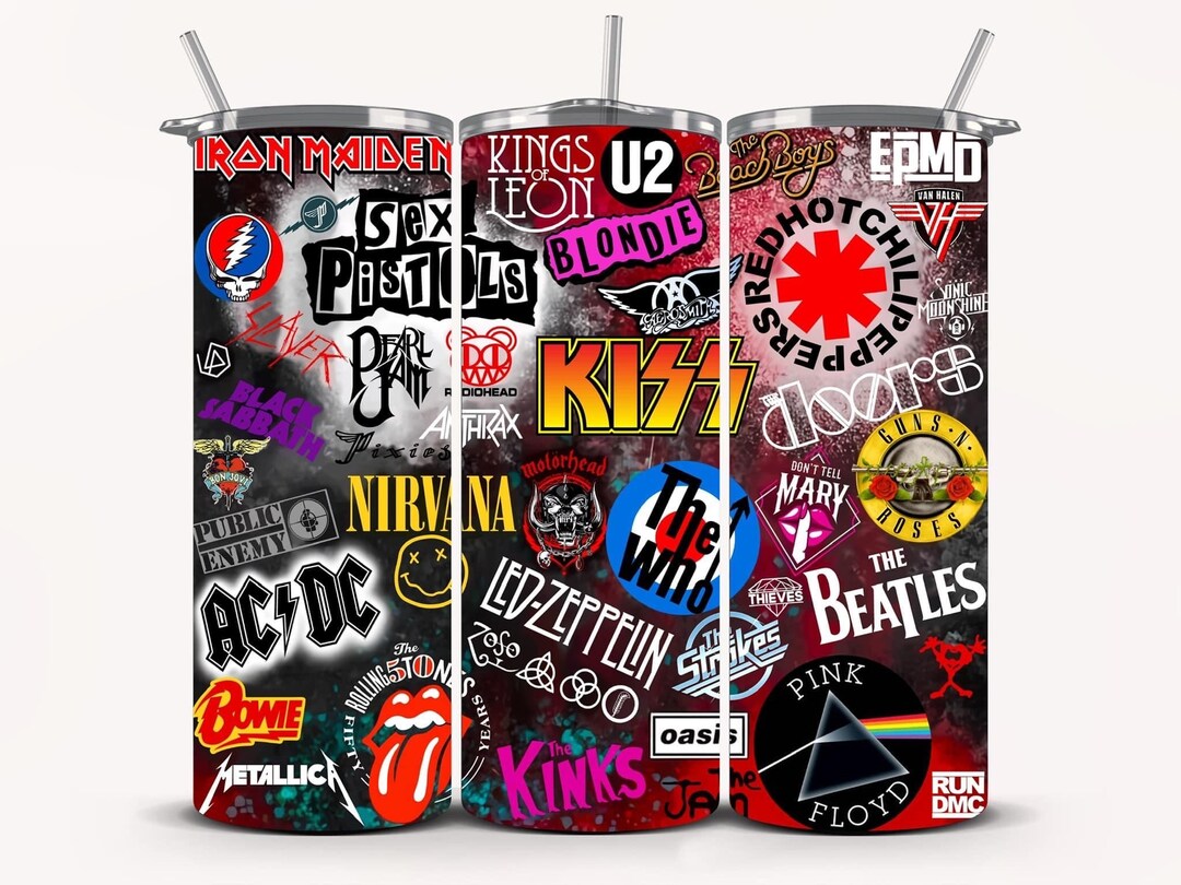 Rock Band Tumbler – Triple-insulated Stainless Steel Sports Water ...