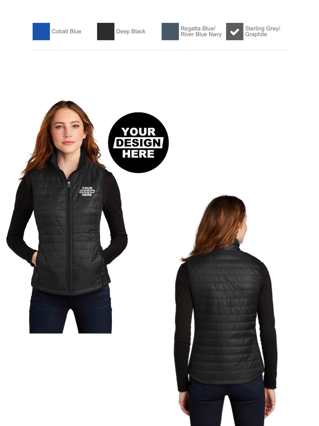 Port Authority Ladies Packable Puffy Vest - Etsy