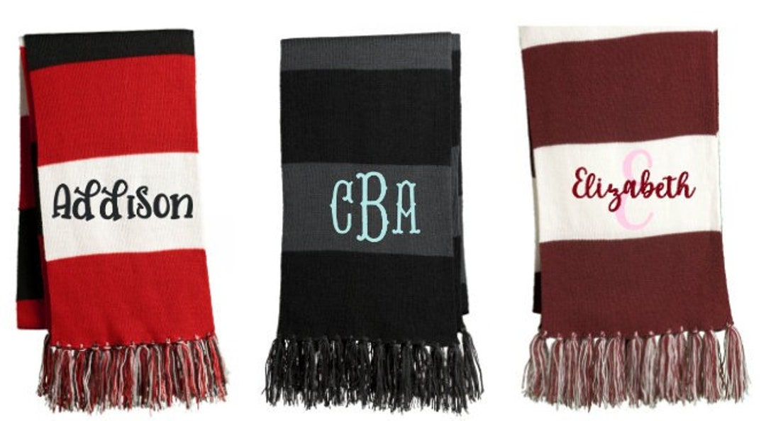 Personalized Embroidered Sport-tek® Spectator Scarf - Etsy
