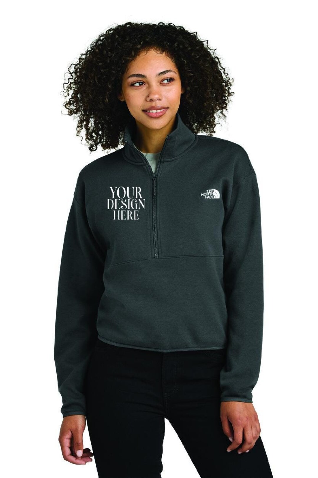 Custom Embroidered the North Face® Women’s Double-knit 1/2-zip Fleece ...
