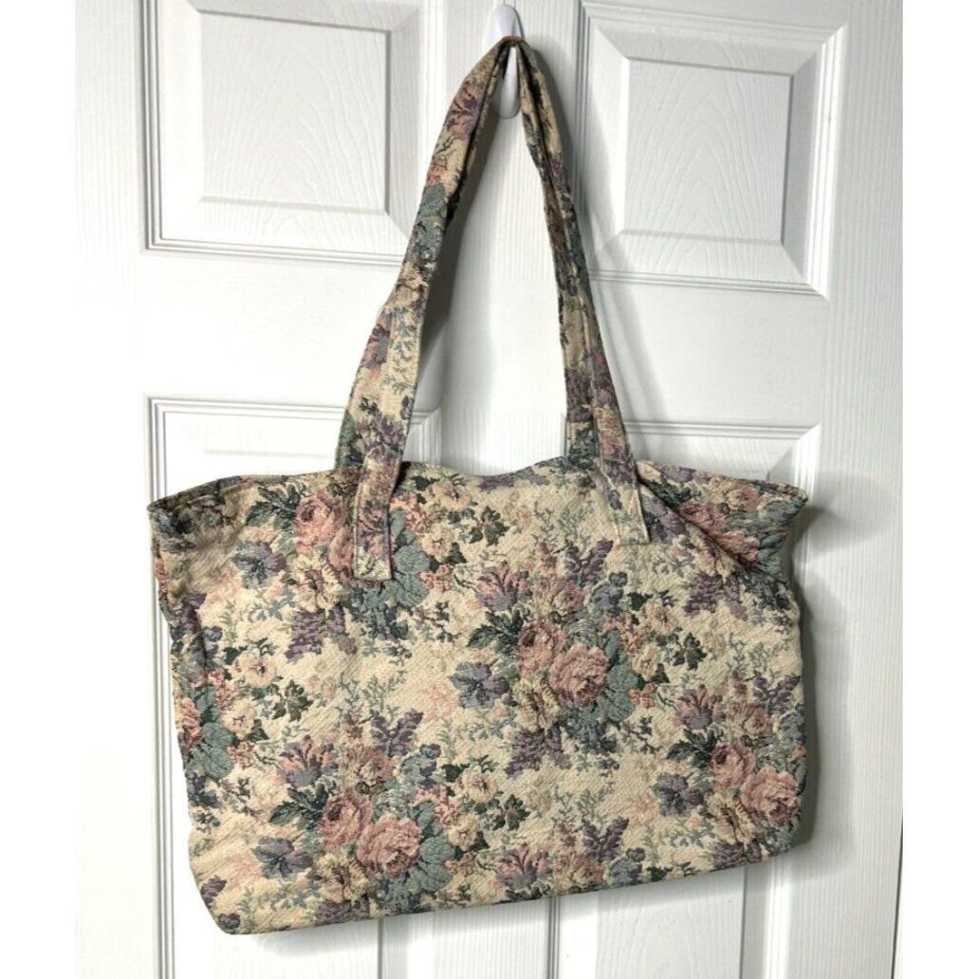 1990s Victoria’s Secret Floral Tapestry Weekend Bag - EUC - Vintage ...