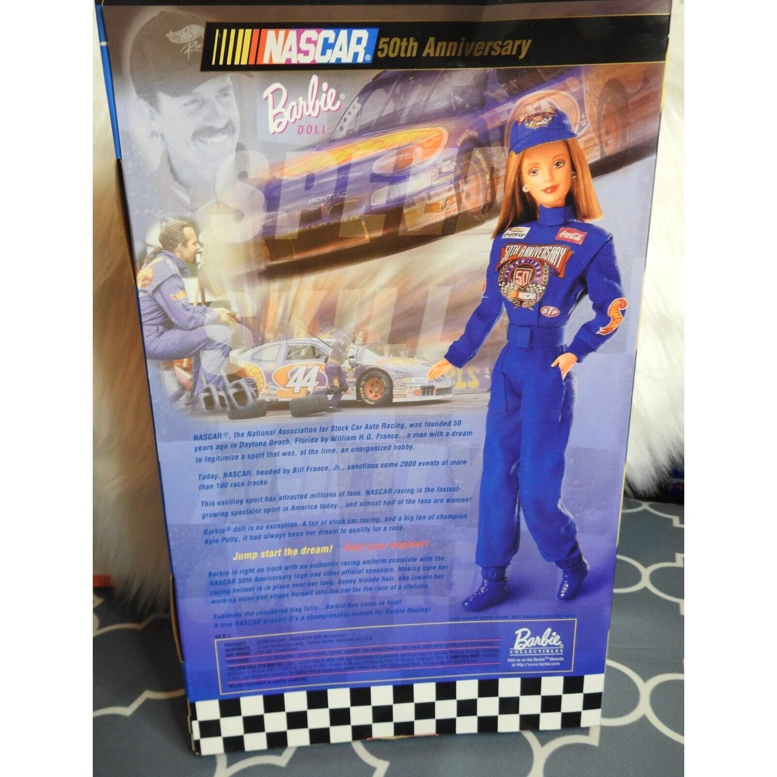 Vintage 1998 NASCAR 50th Anniversary Barbie Doll - Mint Condition, New ...
